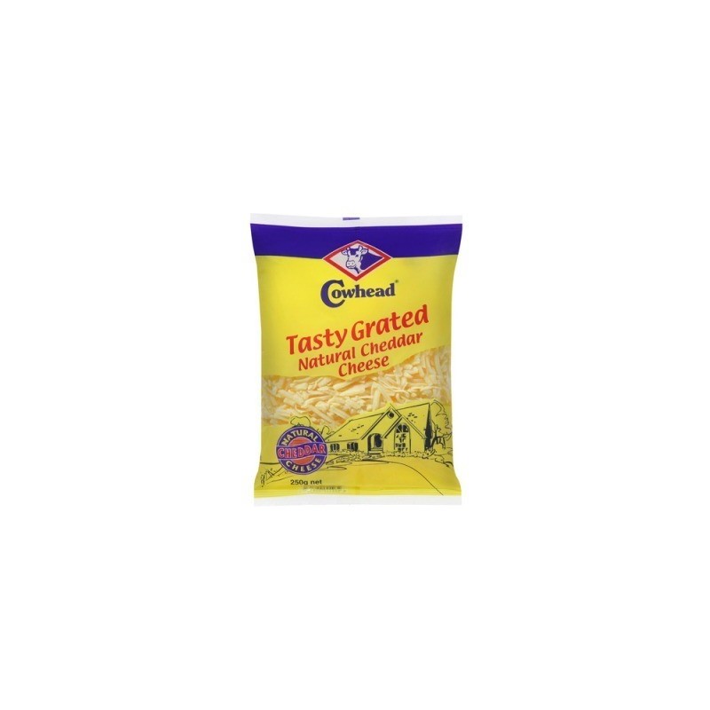 Buy COWHEAD TASTY GRATED NATURAL CHEDDAR CHEESE 250G | SuzyAmeer Online